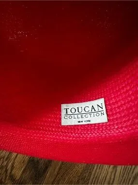 Toucan Collection | Accessories | Toucan Red Wide Brim Straw Hat ...